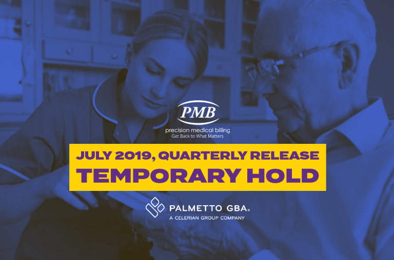 July 2019, Quarterly Release Temporary Hold | PMB